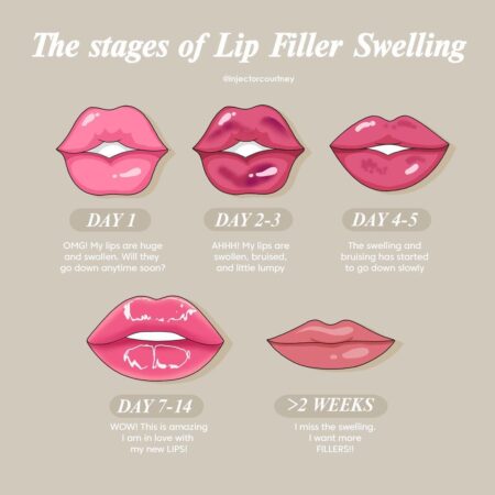 A Guide to Healing Process of 1-Week Lip Filler Swelling Stages
